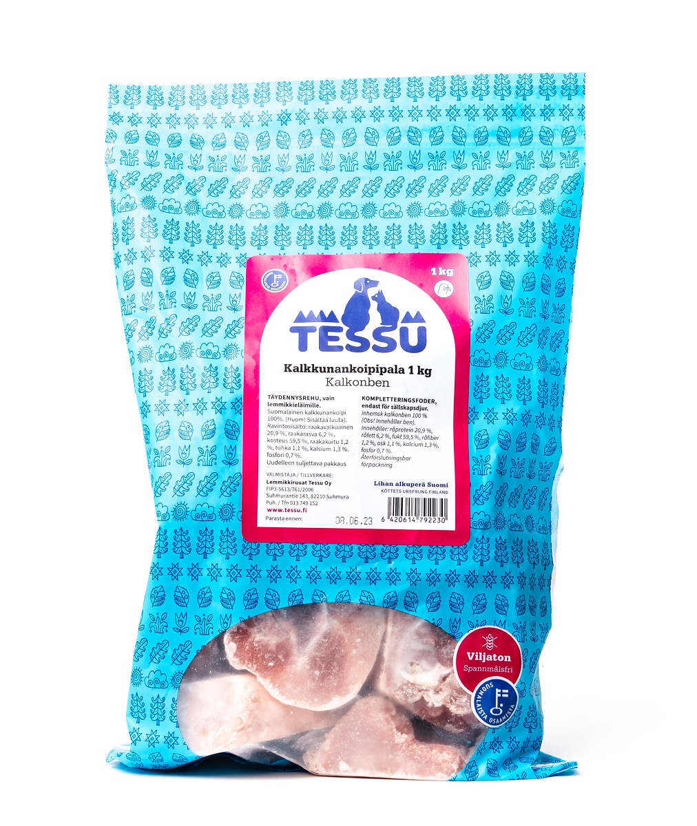 Tessu Kalkkunankoipipala 1kg 1kg - Petzoo.fi verkkokauppa